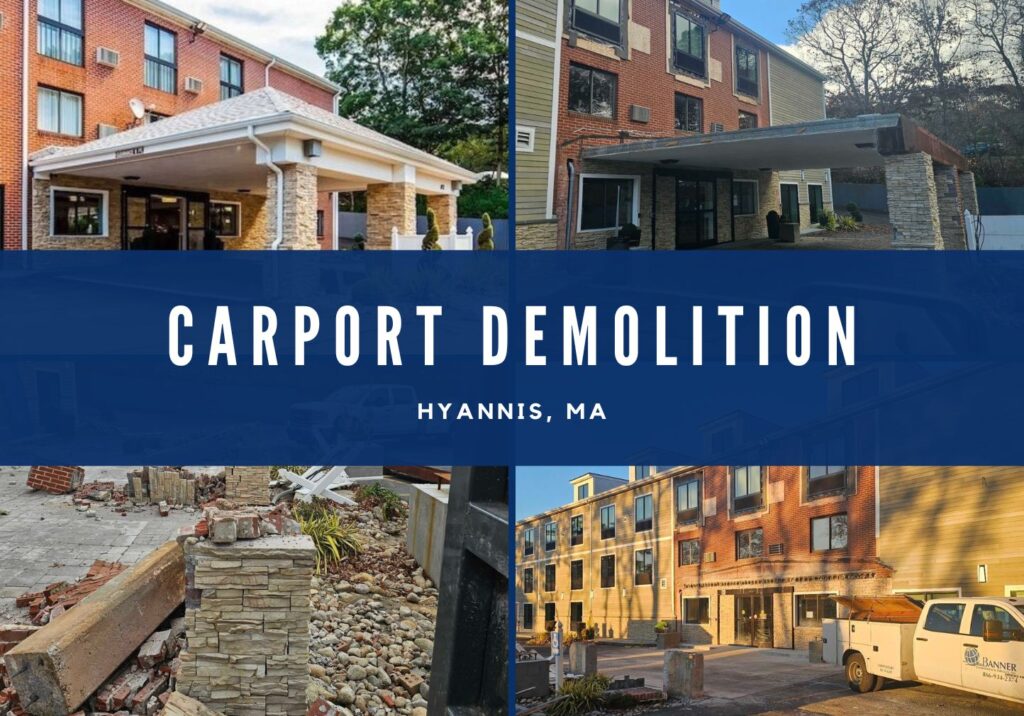 Transforming Space: Hotel Carport Demolition in Hyannis, MA